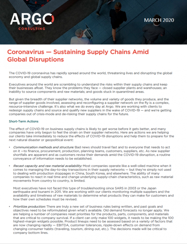 Supply Chain Optimization Supply Chain Consulting Argo Consulting 4176